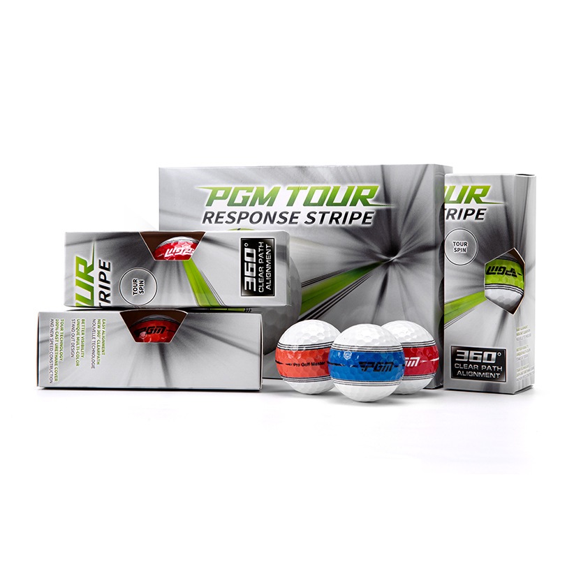 PGM高爾夫球360度軌道推桿方向瞄準線球TPU下場比賽球雙層球三層球彩色比賽球golf練習球 | 蝦皮購物