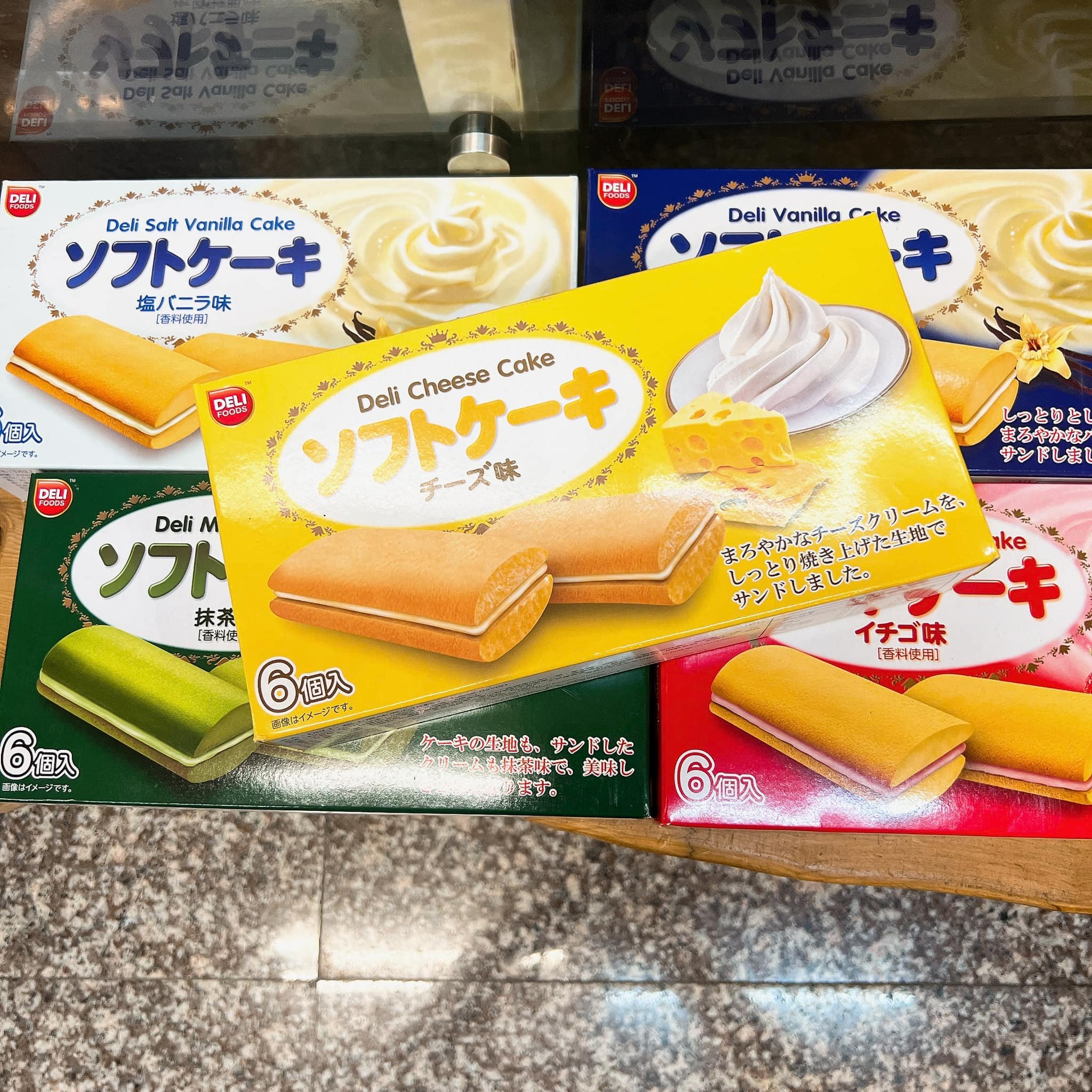 【YUYU-SHOP】現貨不用等 越南DELI 夾心蛋糕 6入 108g 起司 抹茶 香草 草莓 薄鹽香草風味 | 蝦皮購物