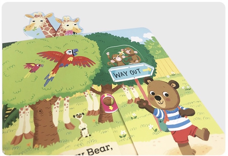 Bizzy Bear 小熊很忙 全新英國正版 操作書 互動式繪本QR Code 掃描聽英文 | 蝦皮購物