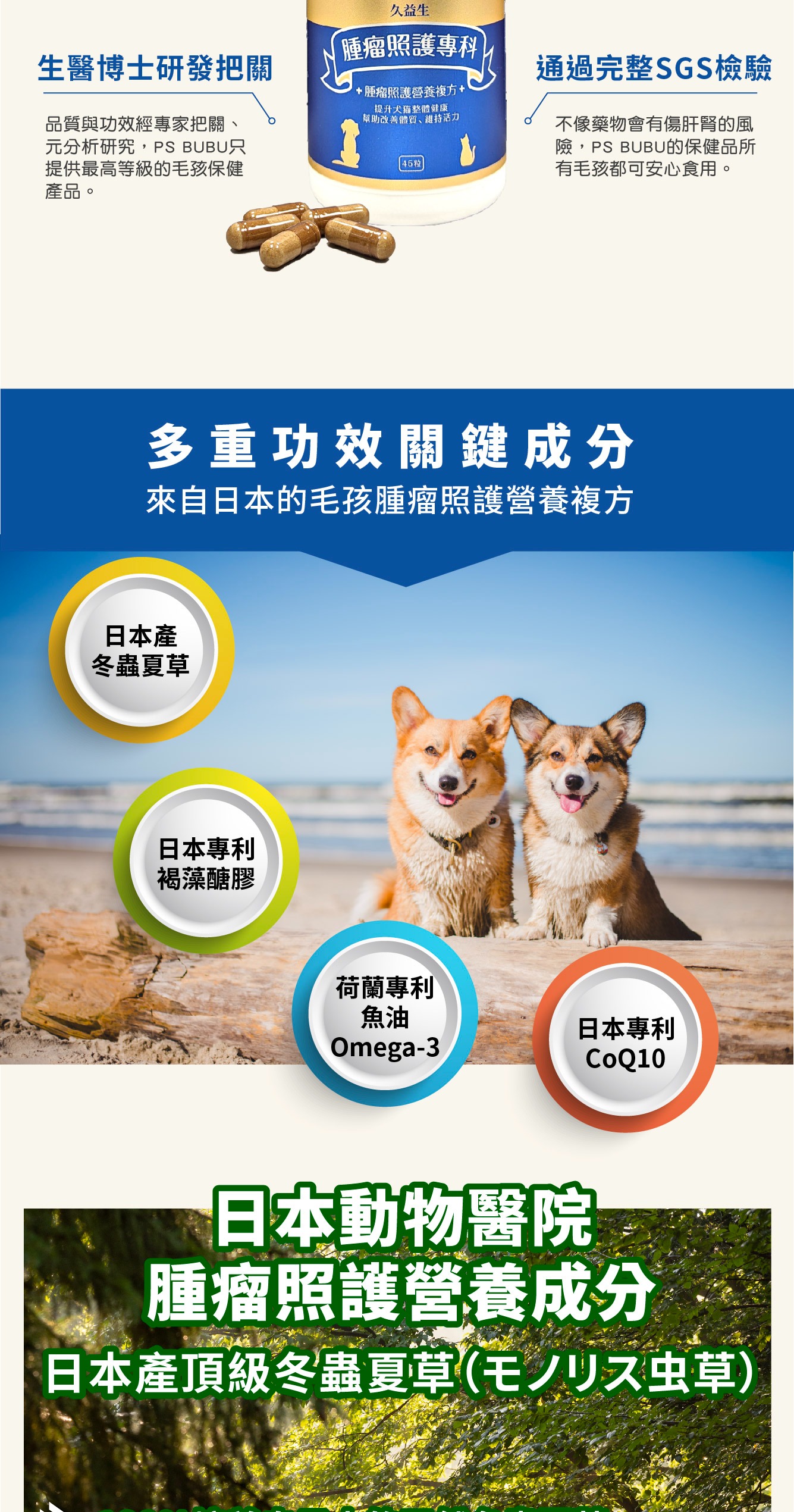 【PS BUBU】久益生 45粒 X 2《有感度頂標 X 獸醫推薦 X 日本動物醫院使用成分 X 腫瘤照護完整配方》 | 蝦皮購物