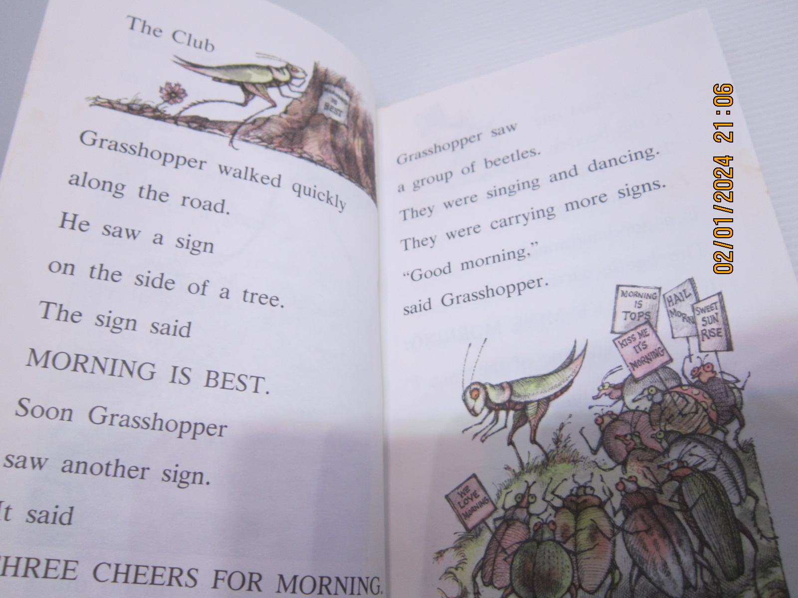 「二手書」I Can Read 2 Arnold Lobel 三合一 Grasshopper Owl 精裝版 三個故事 | 蝦皮購物