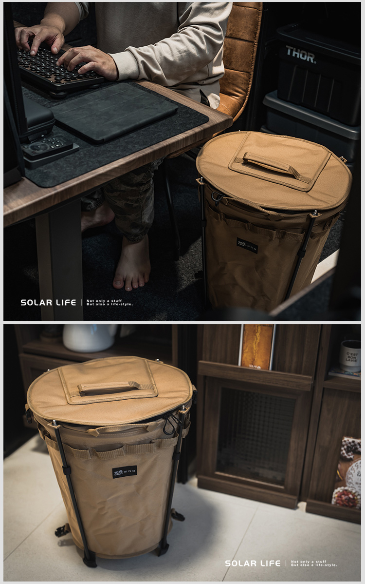 WAQ 防水磁吸折疊垃圾桶 Trash Box 摺疊收納桶 萬用魔術桶 風格垃圾桶 圓桶收納袋 露營裝備袋 | 蝦皮購物