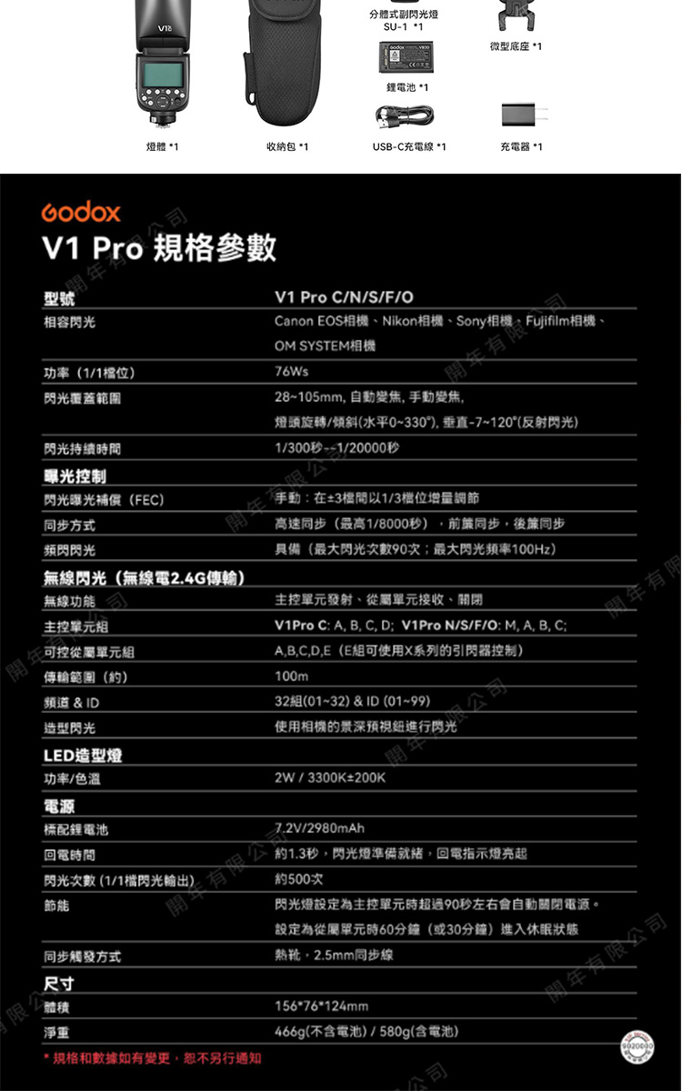 ☆閃新☆Godox 神牛 V1Pro 圓頭 機頂閃光燈+ AKR1控光套件(V1 PRO,公司貨) | 蝦皮購物