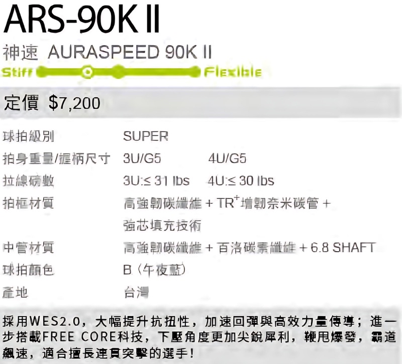 現貨！【YVM羽球】VICTOR 勝利 羽球拍 神速 ARS-90K II 二代 90k2 90KM METALLIC | 蝦皮購物