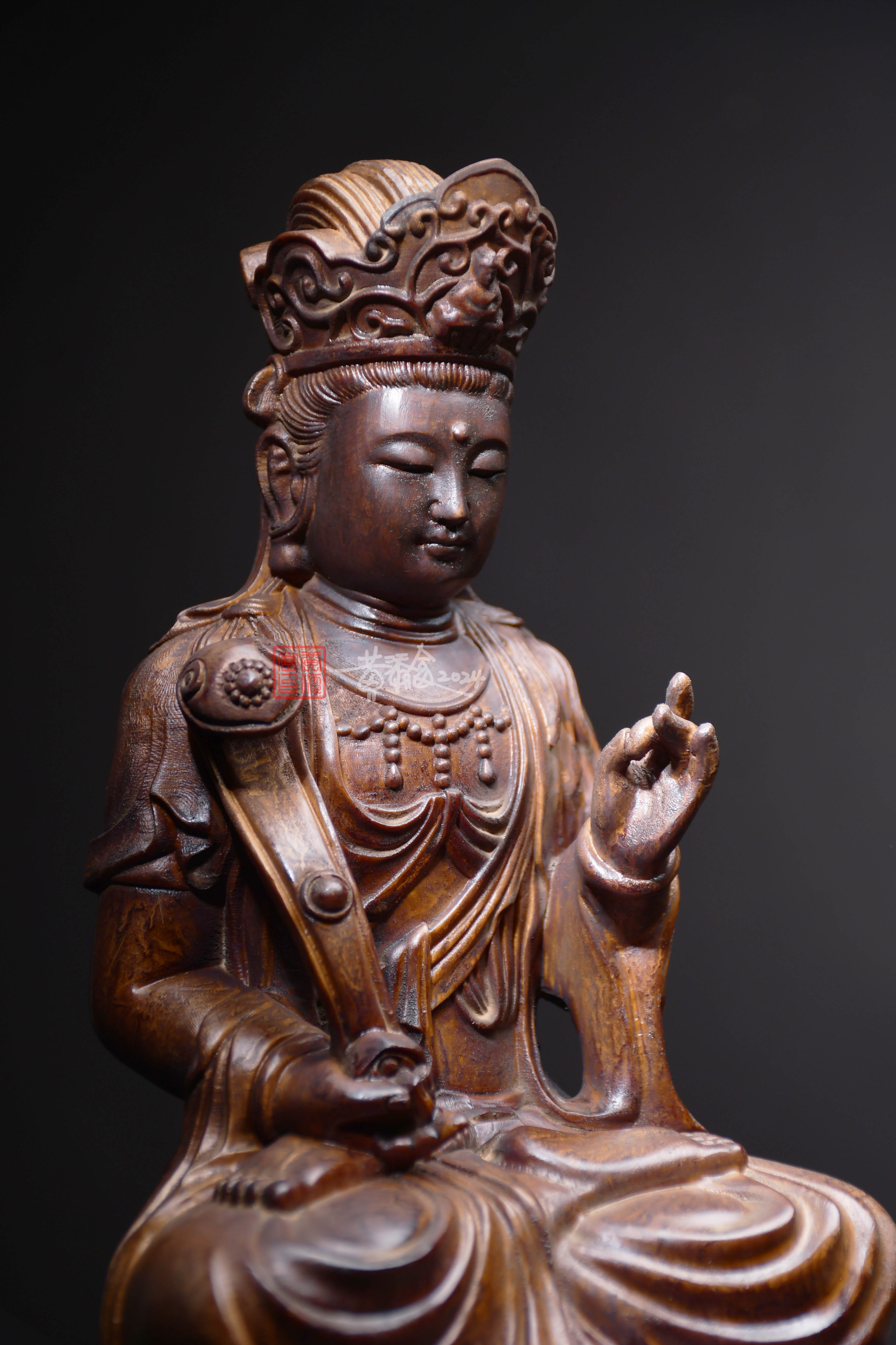 黃添富私藏分享-檜木【普賢菩薩】 長寬高14x12.5x26.5cm(663g)一物一拍，現貨供應 | 蝦皮購物