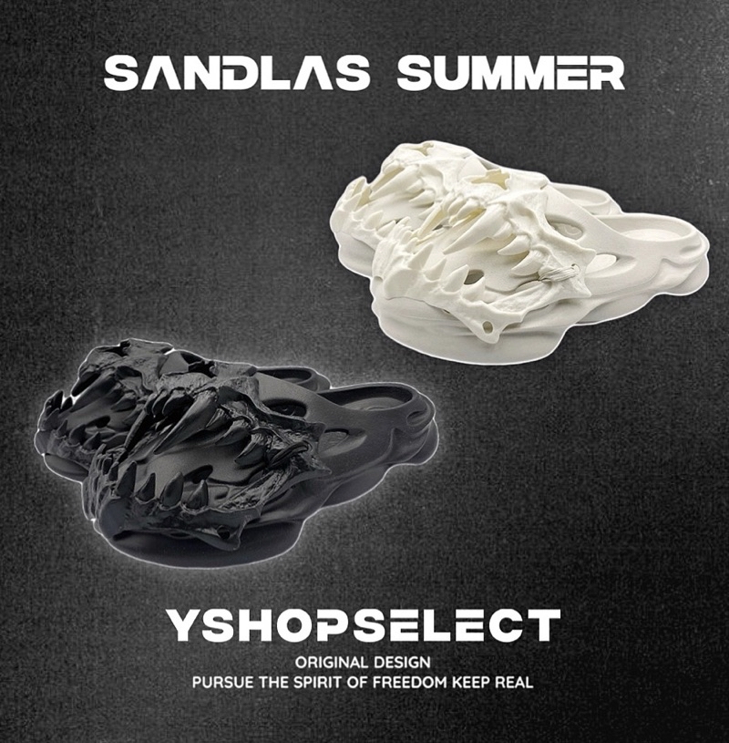附影片真實品質🔥【YSHOP】 SANDLAS 毒液拖鞋 溶解戰齒 骷髏獠牙 小眾 踩屎感拖鞋 男女款 | 蝦皮購物