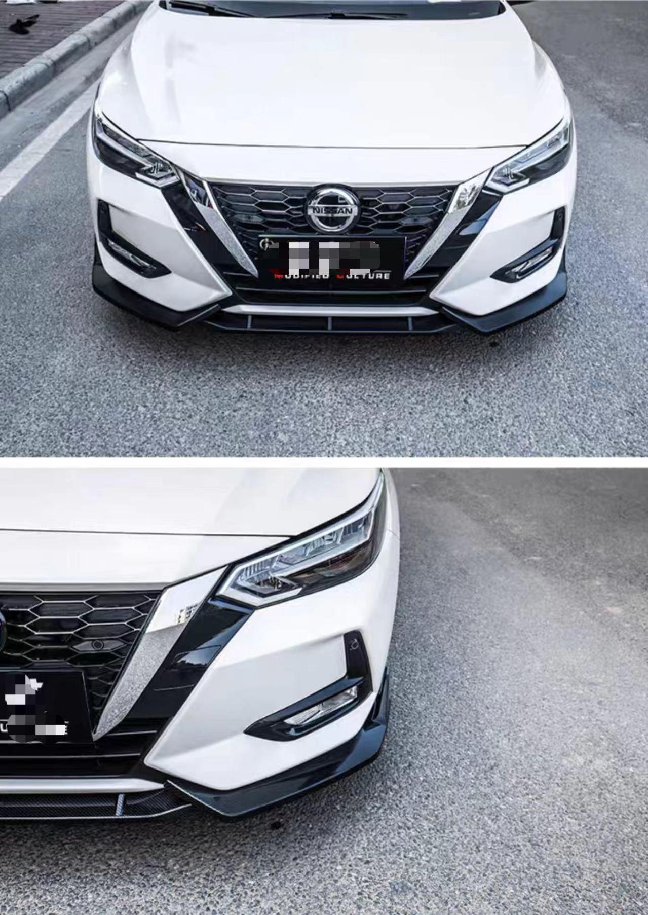 Nissan Sentra B18 14代仙草下巴改裝 前下巴 前定風翼 前唇 前鏟 侧裙後下巴 尾翼 水箱罩 | 蝦皮購物