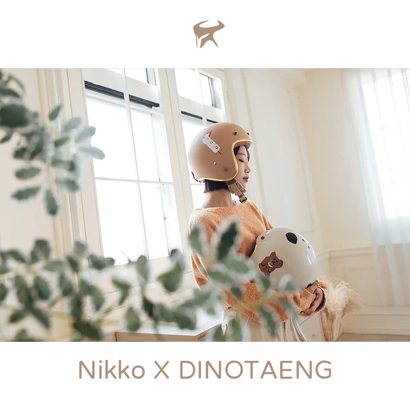 【NIKKO】安全帽 DINOTAENG Quokka 消光咖啡 短尾矮袋鼠 棉花糖 3/4罩 N401｜耀瑪騎士 | 蝦皮購物