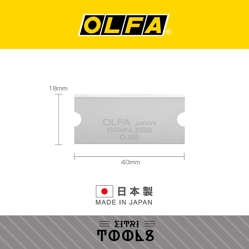 【伊特里工具】日本 OLFA 刮刀 刀片 6片 盒裝 GSB-2S/6B 替刃 不鏽鋼 日本製 | 蝦皮購物