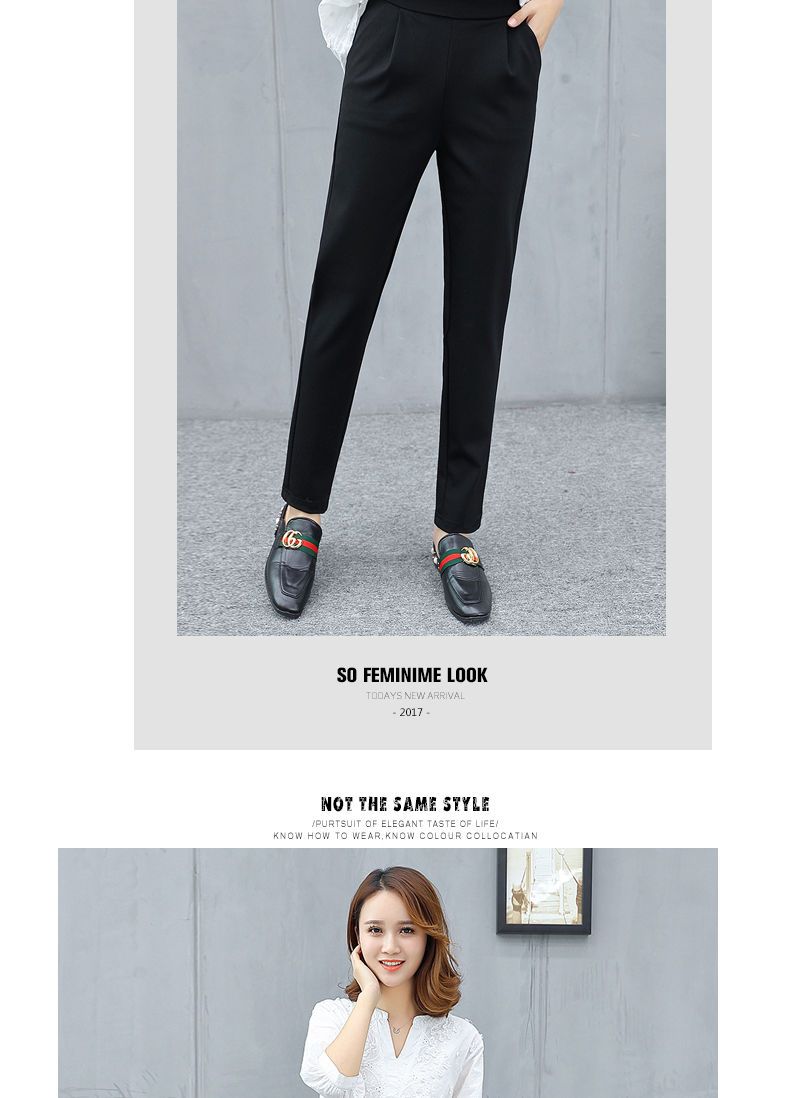 XS-7XL可選 大尺碼西裝褲 西裝長褲 闊腿褲 黑色西裝褲女薄款夏季新款寬松胖mm蘿卜褲九分褲哈倫褲運動褲XS-7XL | 蝦皮購物