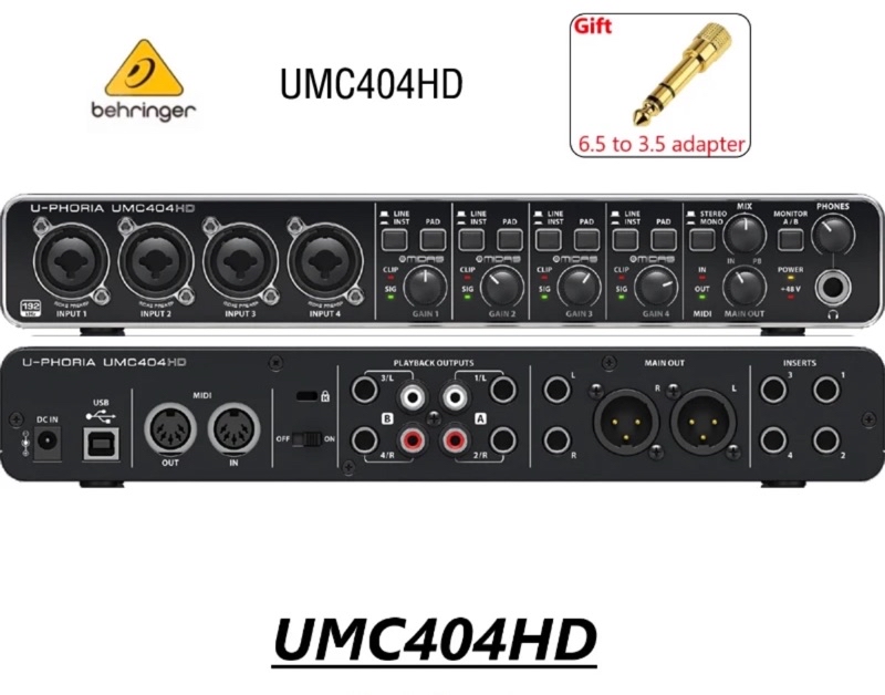 【全新】BEHRINGER 百靈達 UMC404HD 錄音介面 | 直購價 $7,680!! | 蝦皮購物