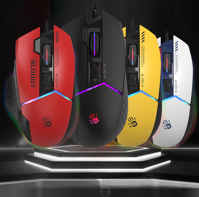 Bloody 血手幽靈 W95 MAX 有線電競滑鼠 光微動 5段RGB燈效 自定義巨集 遊戲滑鼠 電競滑鼠 | 蝦皮購物