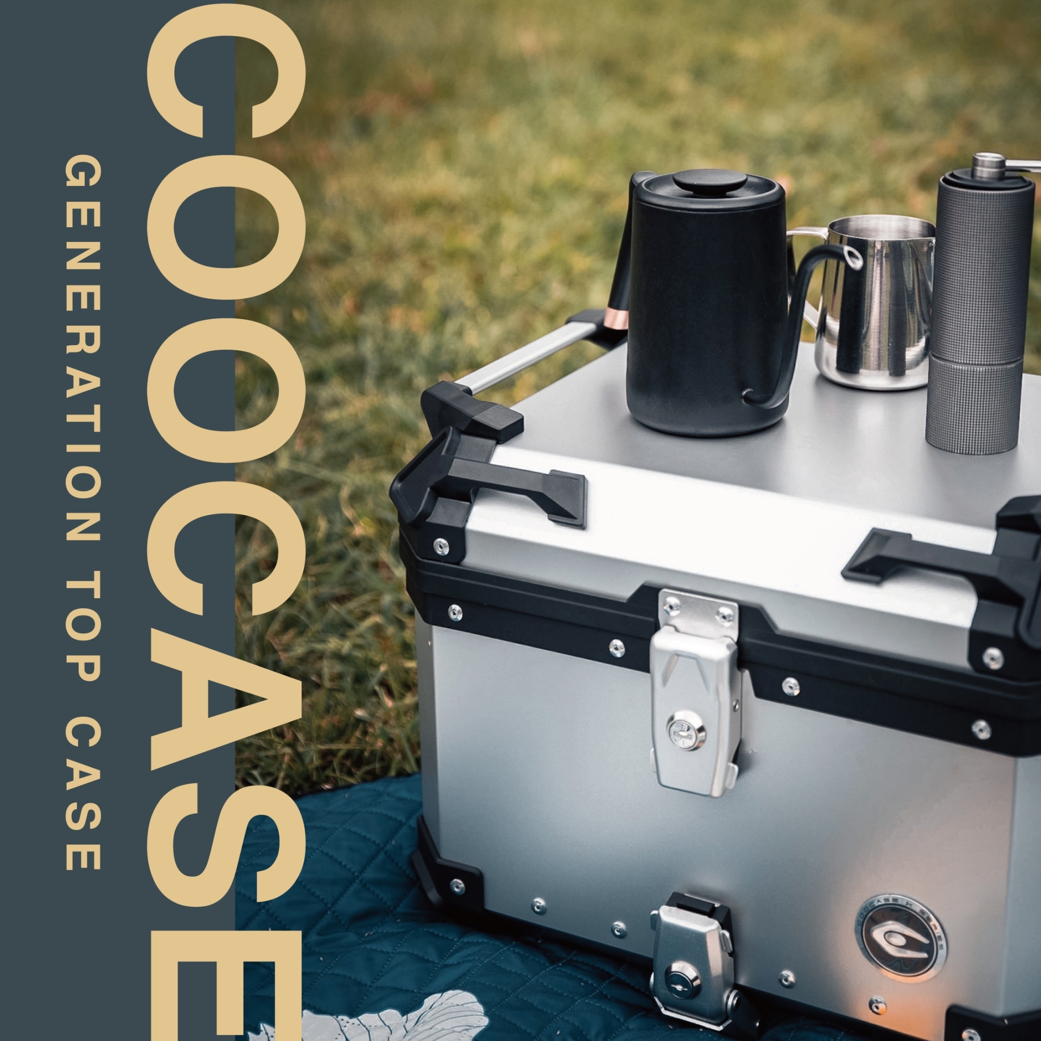 新加坡 Coocase X5 (55L) 鋁箱機車置物箱/後箱 快拆設計 附多孔位設計轉接底盤 | 蝦皮購物