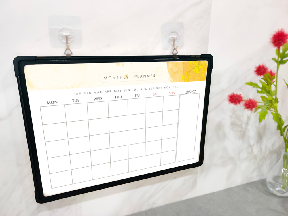 【WTB極黑框】尺寸30x42cm 磁性白板 掛式白板 單面雙面白板 月份行事曆 週計劃 每日記事板 書寫板 備忘板 | 蝦皮購物