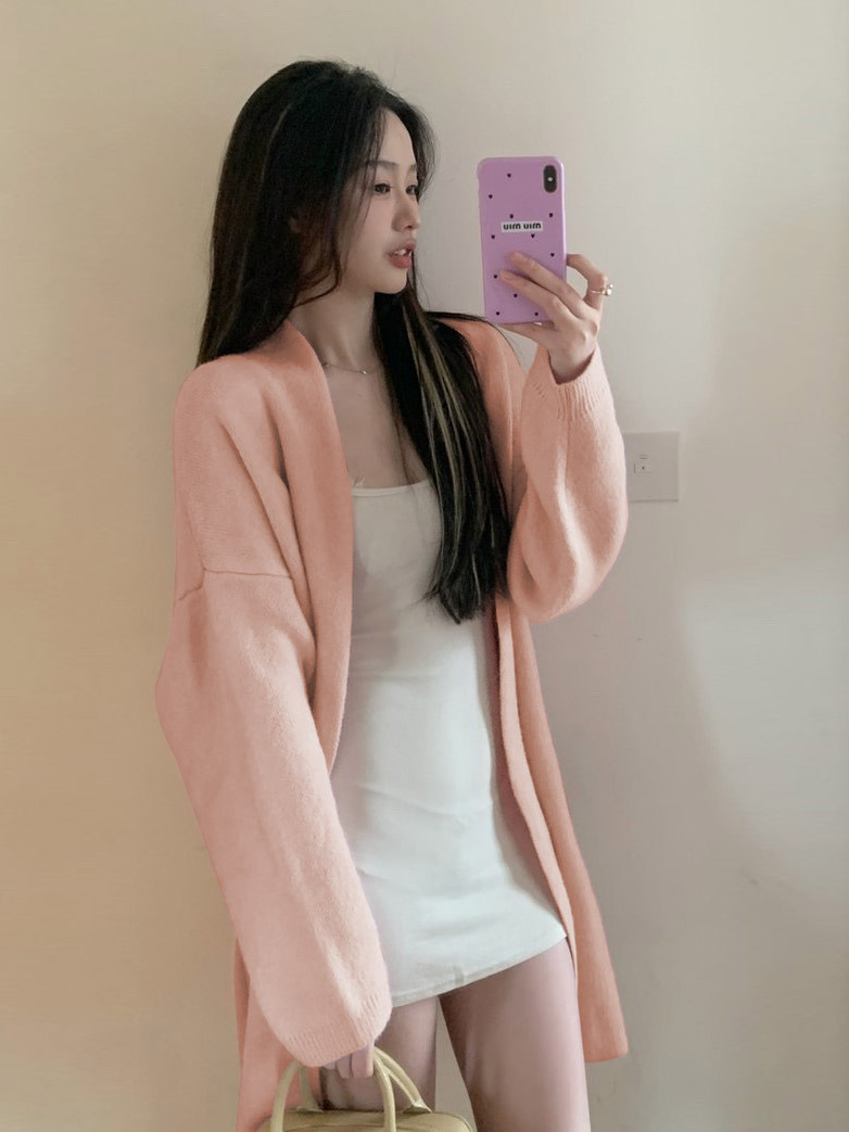 【梨卡】隔日到貨 女裝 綿羊絨 外套 針織外套 冬天外套 秋冬外套 女外套 長版外套 保暖外套 DR367【現貨24H】 | 蝦皮購物