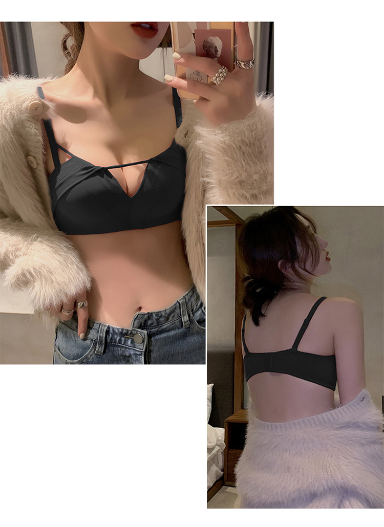 Onedays 北歐雜誌款 素色日系集中內衣 👙厚墊無鋼圈集中托高內衣褲 爆乳 美背 內搭 情趣內衣 調整型 C419 | 蝦皮購物