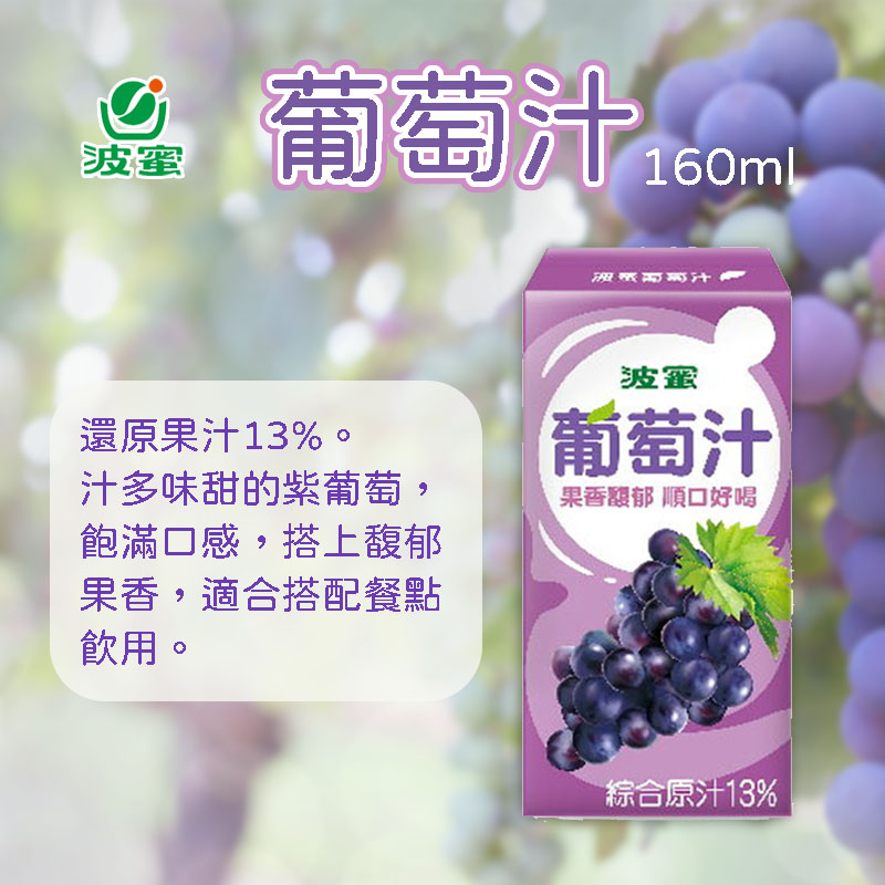【文暄選物】波蜜果菜汁160ML系列 果菜汁 乳酸多 葡萄汁 芭樂汁 蘋果汁 百香芒果 BCE 飲料 迷你果汁 | 蝦皮購物
