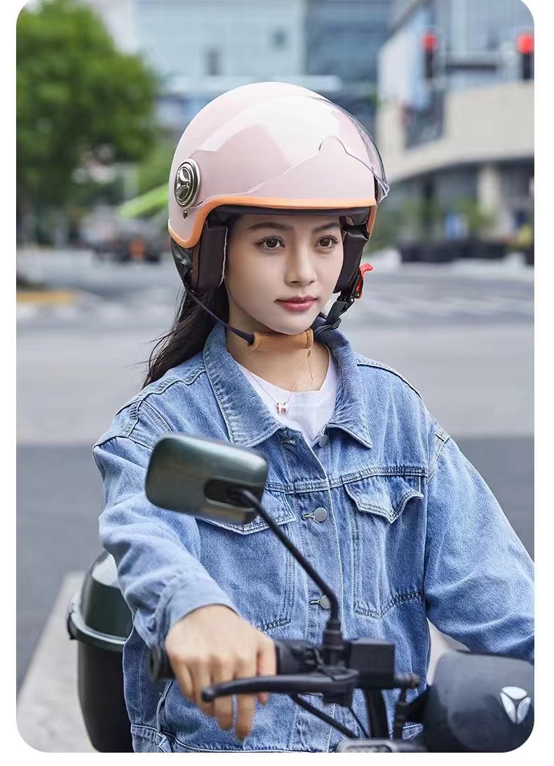 🎁【新品 免運】🎁機車安全帽 復古安全帽 3/4罩安全帽 素色安全帽 瓜皮安全帽 貓耳安全帽 透氣 情侶安全帽 | 蝦皮購物