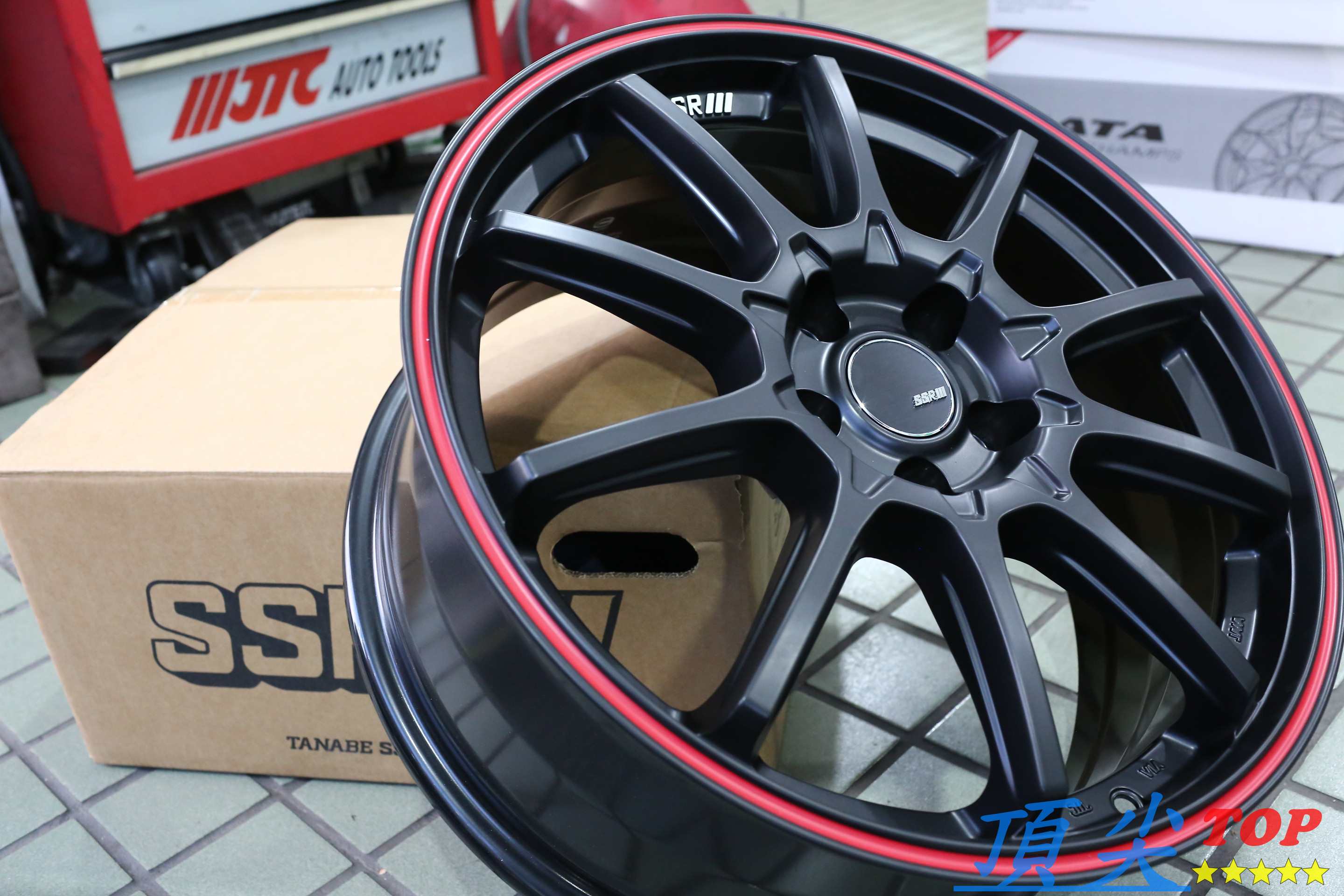 【頂尖】全新SSR鋁圈 GTV05 18吋/19吋 旋壓鋁圈 8J 5X100/5X114/5X112 亮黑+紅邊鋁圈 | 蝦皮購物