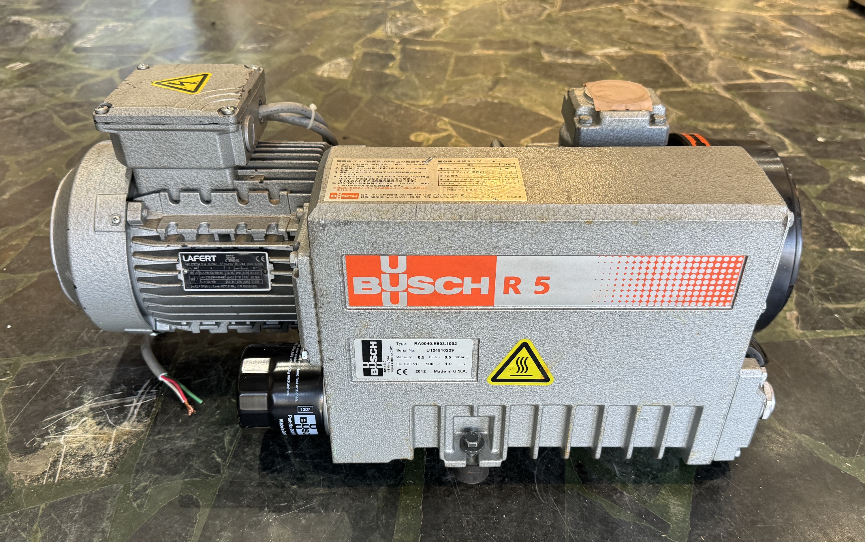 超新美國製BUSCH R5 0040 2HP單級旋片式真空幫浦/真空機---真空包裝/加工物吸附可用(外匯新品性能優) | 蝦皮購物