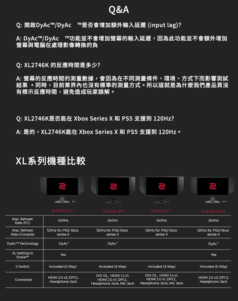 ZOWIE BenQ 卓威 XL2746K 電競螢幕 240Hz/DyAc+/27吋/防護罩/控制器/TN/顯示器 | 蝦皮購物