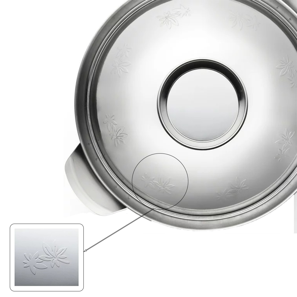 【YOSHIKAWA吉川】日本不鏽鋼紅葉紋火鍋27cm(附鍋蓋)土鍋風 日本燕三条製 IH對應 SJ1858 | 蝦皮購物