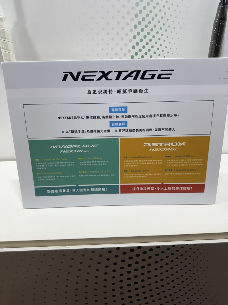 新上市！《典將體育》Yonex 羽球拍 NANOFLARE NEXTAGE NF-NT 4U 羽球拍 白切 | 蝦皮購物