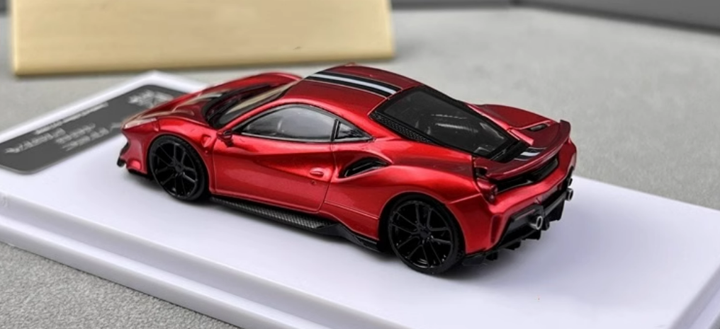 DCM 1:64 Novitec Ferrari 488 Pista 金屬紅 | 蝦皮購物