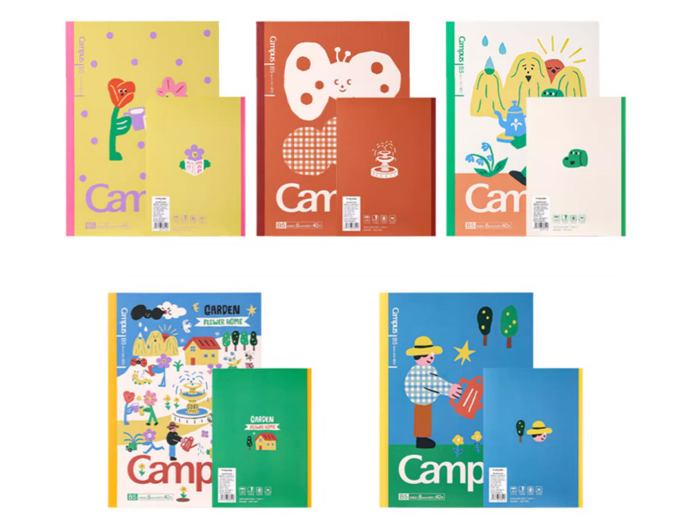 【日本KOKUYO】TYAKASHA聯名 Campus筆記本5入 KOWSG-NB3MA(B)54-2 A5/B5 | 蝦皮購物