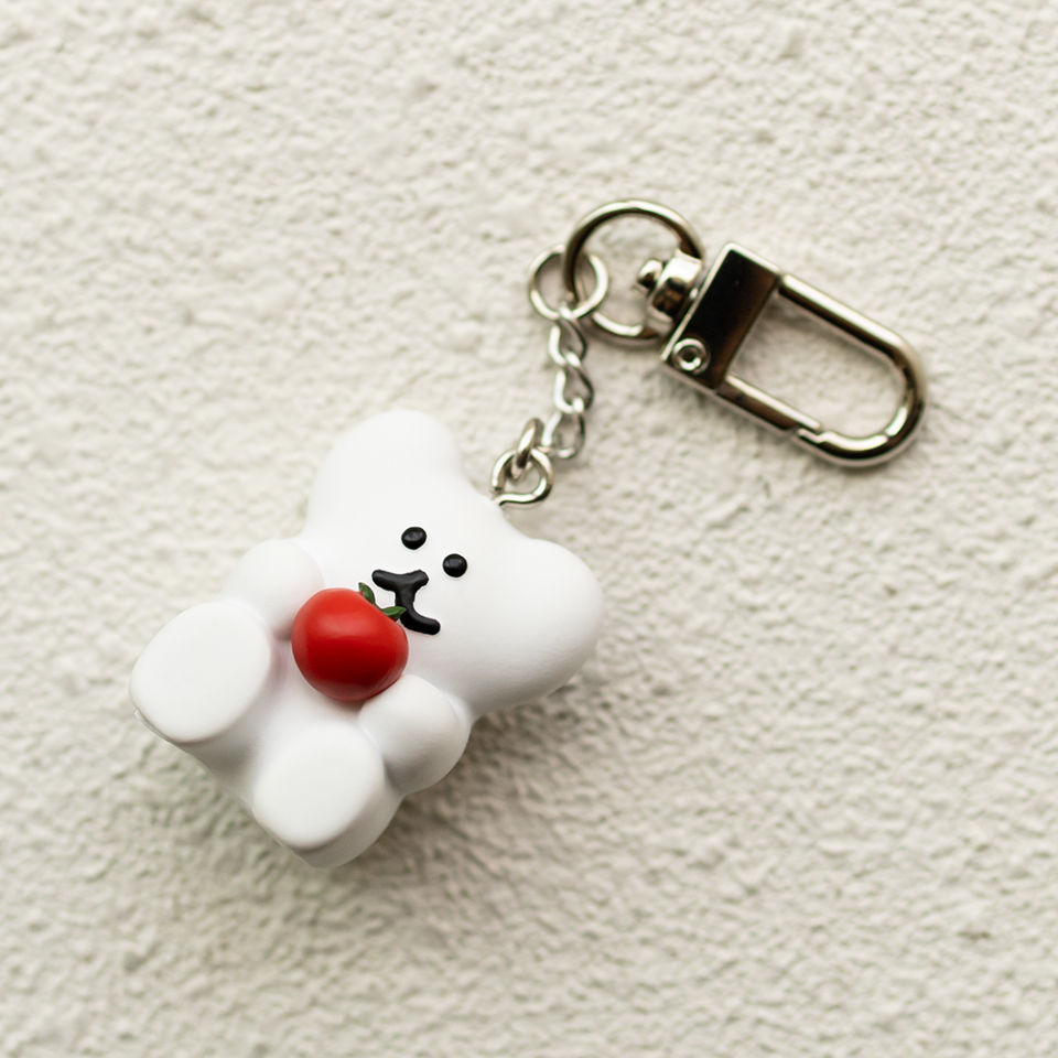 [Weigu Store]【現貨】Dinotaeng Apple Picking Keychain 鑰匙圈 | 蝦皮購物