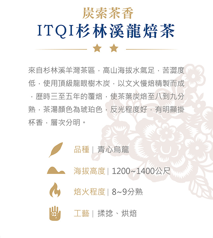 【南海茶道】ITQI杉林溪龍焙茶禮盒單盒-鎏金系列 榮獲2023 2024比利時國際風味評鑑(ITQI)絕佳風味二星獎章 | 蝦皮購物