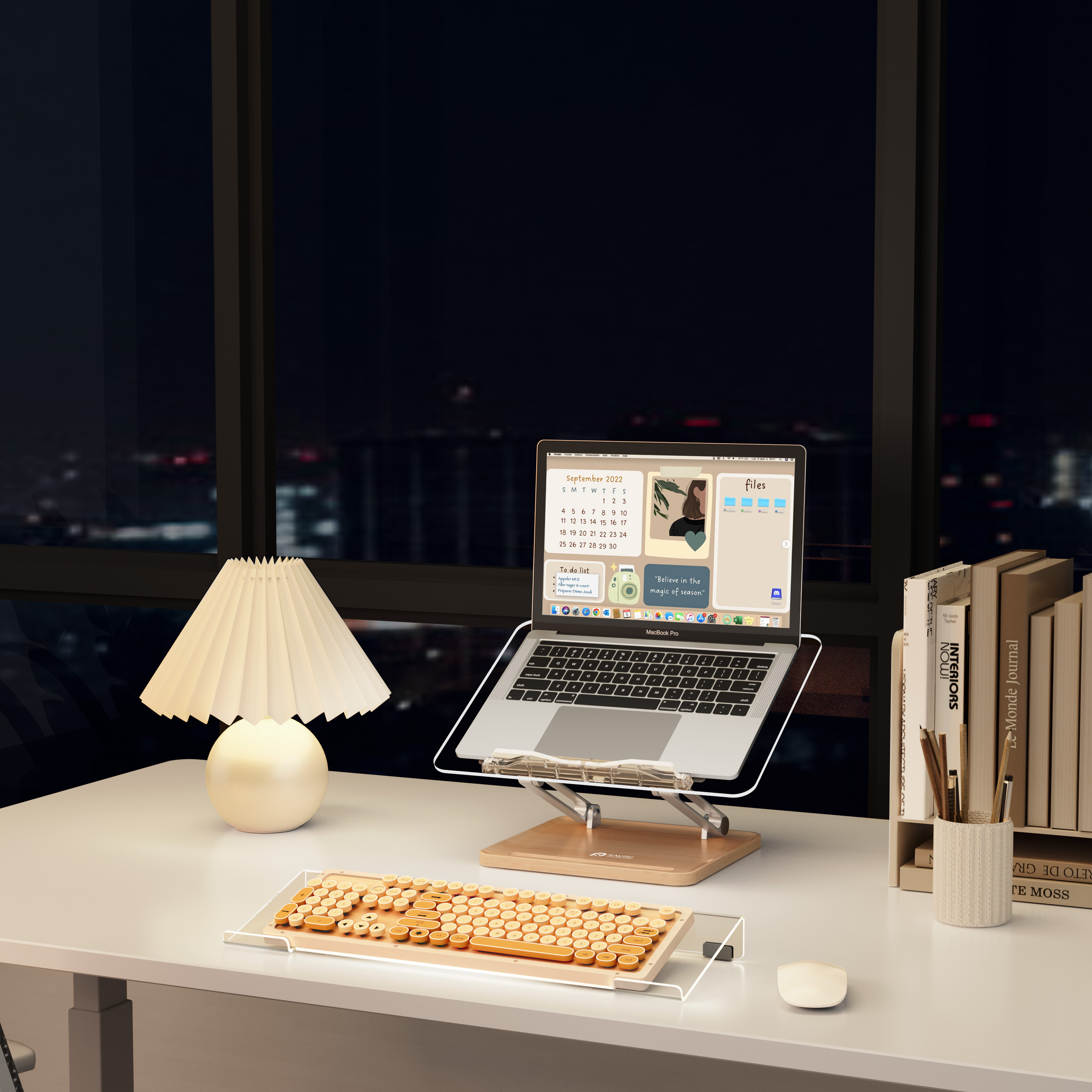 【瑞米 Raymii】NDA-3 時尚發光壓克力鍵盤架 鍵盤支架 鍵盤傾斜支架 | 蝦皮購物