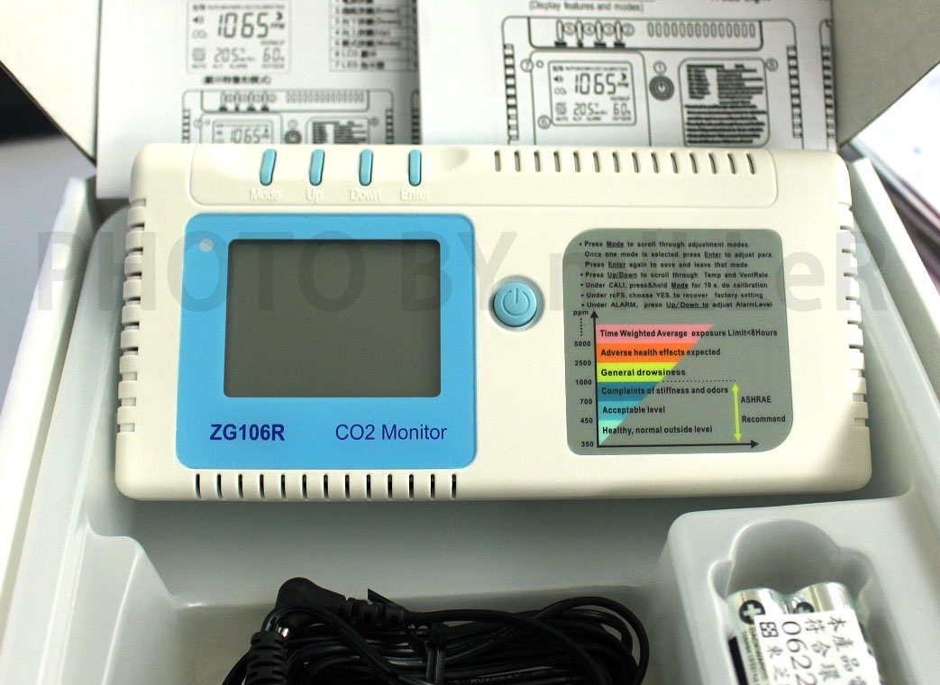 【含稅-可統編】ZG-106R 三合一 (CO2+溫度+濕度) 監測儀 二氧化碳計 溫溼度計 | 蝦皮購物