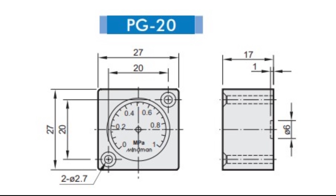 勁力空壓機＊附發票台製MINDMAN 金器 PG-20 PG-20W PG系列壓力錶 壓力錶 | 蝦皮購物
