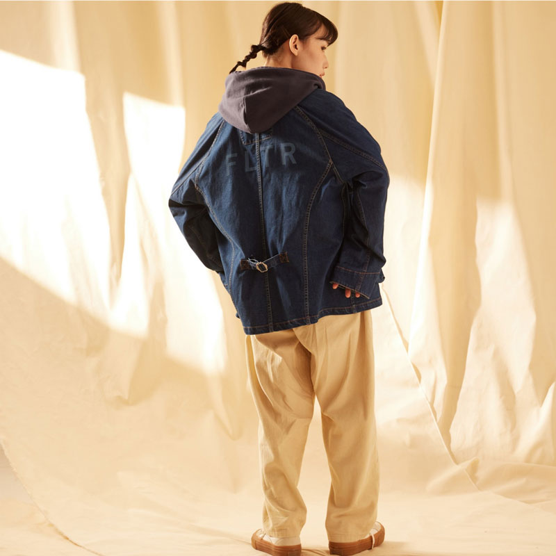 FILTER017 Denim Fishing jacket 水洗丹寧 獵裝外套 (水洗丹寧色) 化學原宿 | 蝦皮購物