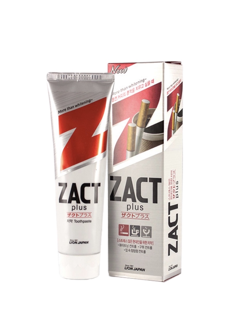 「預購」韓國Lion ZACT PLUS脫漬除臭牙膏 150g | 蝦皮購物