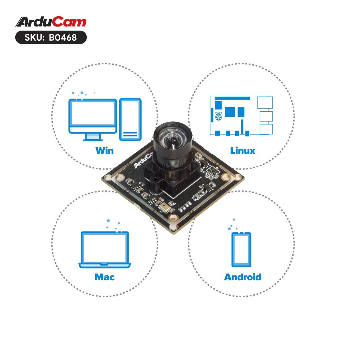 Arducam 1080P Low Light Low Distortion USB Camera Module | 蝦皮購物