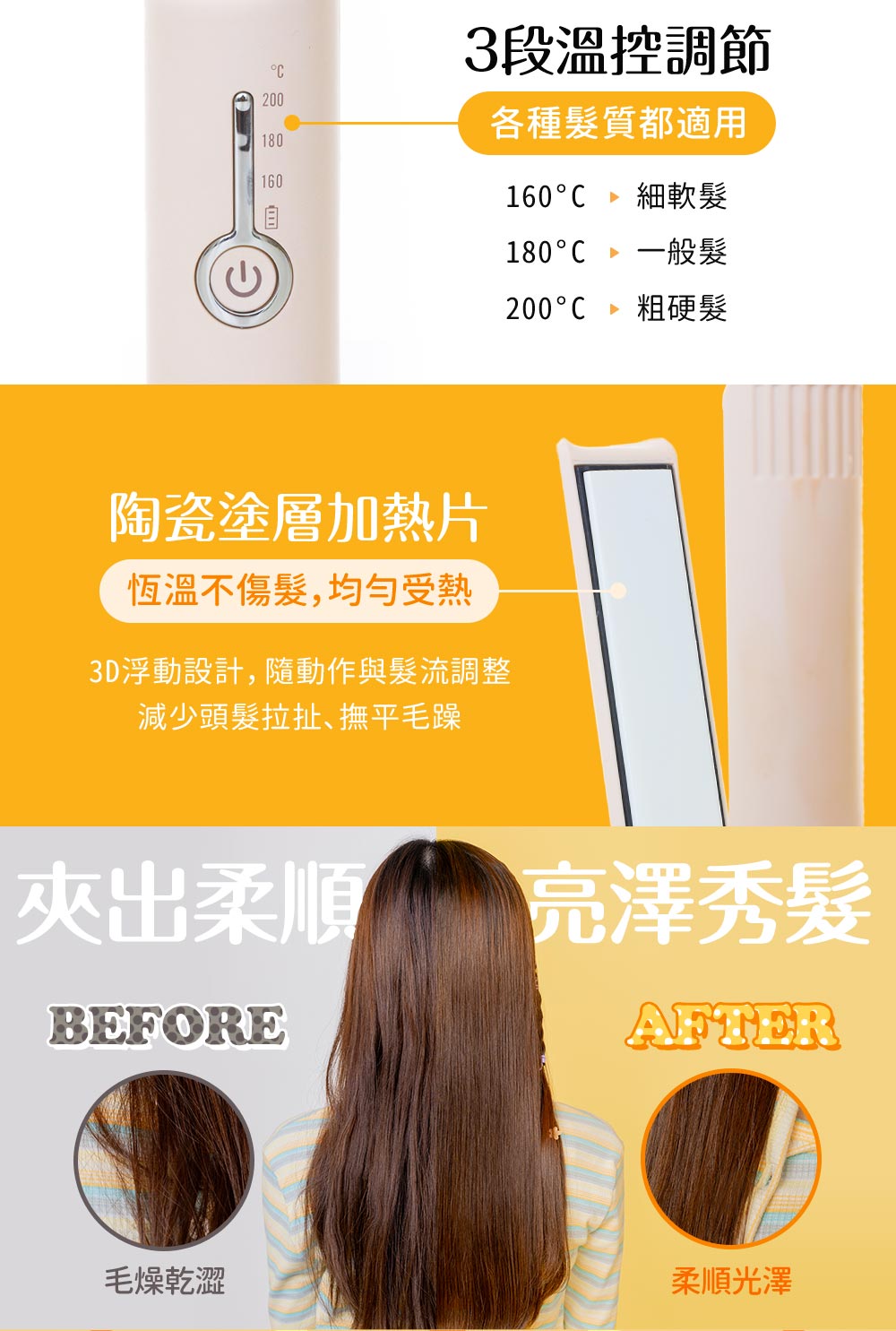 ROOMMI｜Honey 無線離子夾 直捲兩用 隨身攜帶 4000mAh高續航 | 蝦皮購物