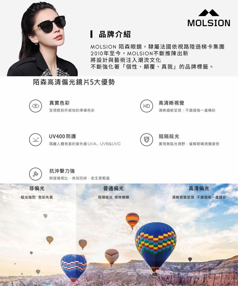 【MOLSION 陌森】方形膠框摺疊太陽眼鏡(MS5057) | 蝦皮購物