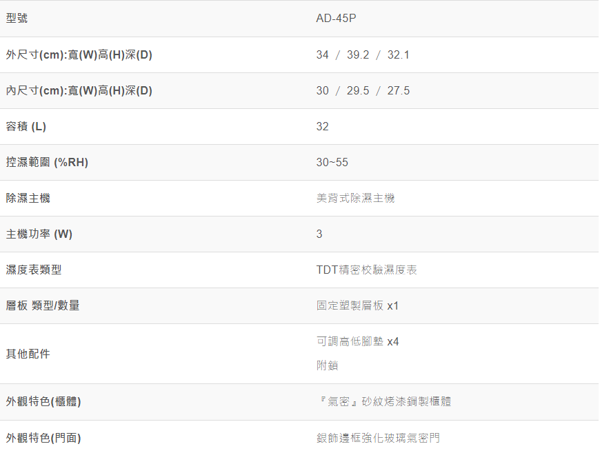 收藏家 AD-45P 32公升 小型防潮箱 5%蝦幣回饋 暢銷小機型 (聊聊再折) | 蝦皮購物