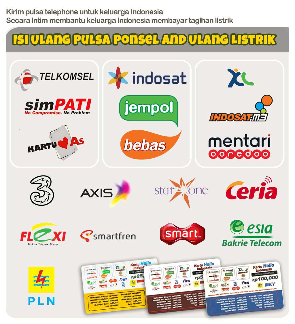 【Kartu Indo Isi Ulang Pulsa】Kartu Hello Indonesia voucher | 蝦皮購物