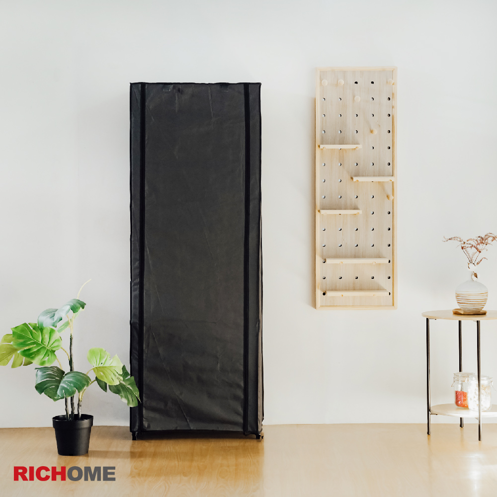 RICHOME 福利品 WA-226 超值衣櫥架 附防塵套 衣櫥 衣櫥架 置物架 玄關架 掛衣架 開放式 衣櫃 布套 | 蝦皮購物