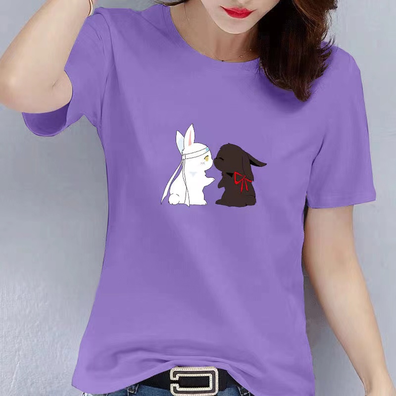 ALIN M-4XL 新款特價 圓領 夏季韓版100%純棉上衣 大碼短袖t恤女 2024新款潮T恤 寬松 顯瘦ins上衣 | 蝦皮購物