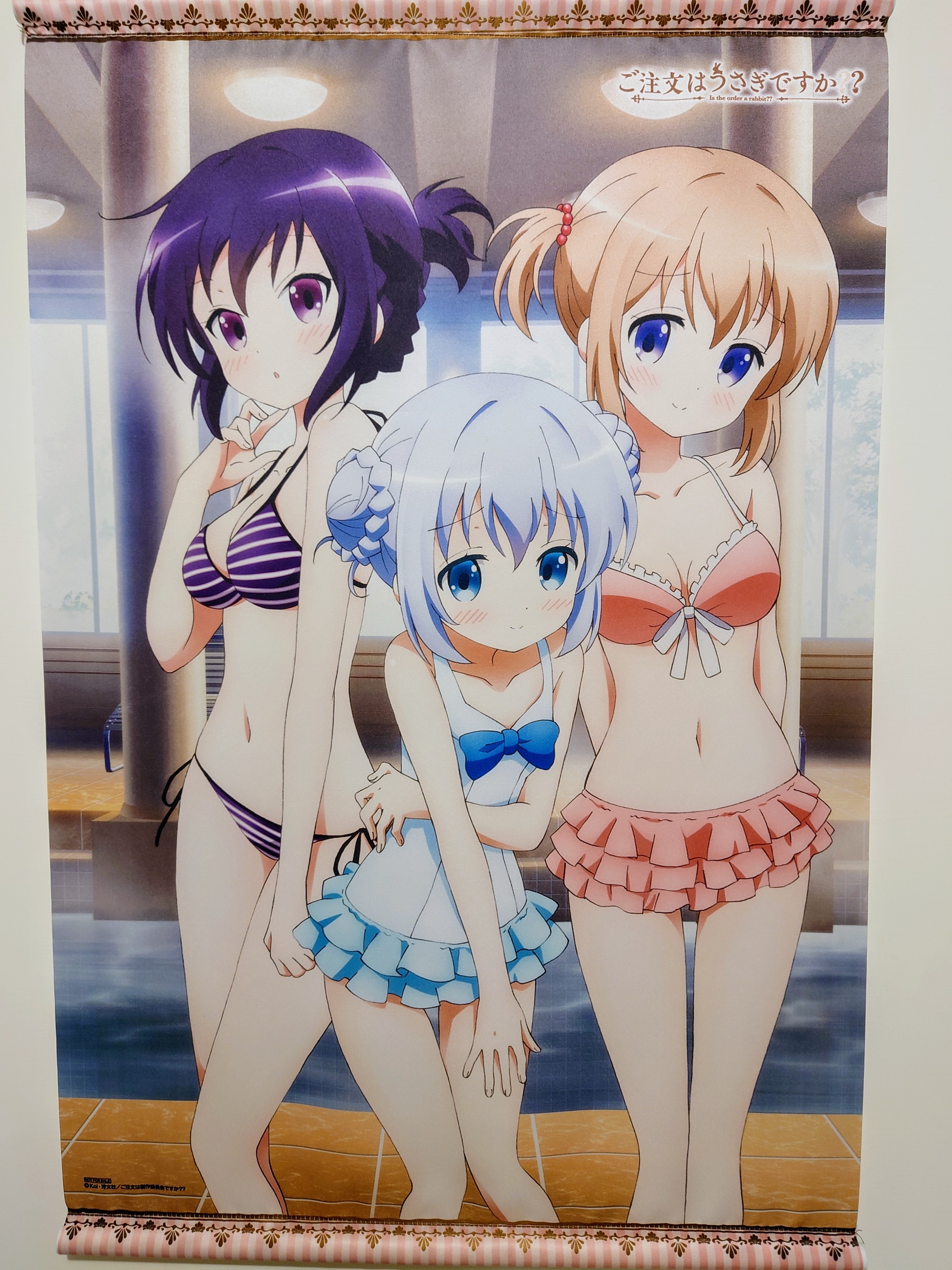 【點兔】日版 B2 掛軸 Sofmap全卷購入特典 泳裝 香風智乃 保登心愛 天天座理世 周邊 請問您今天要來點兔子嗎 | 蝦皮購物