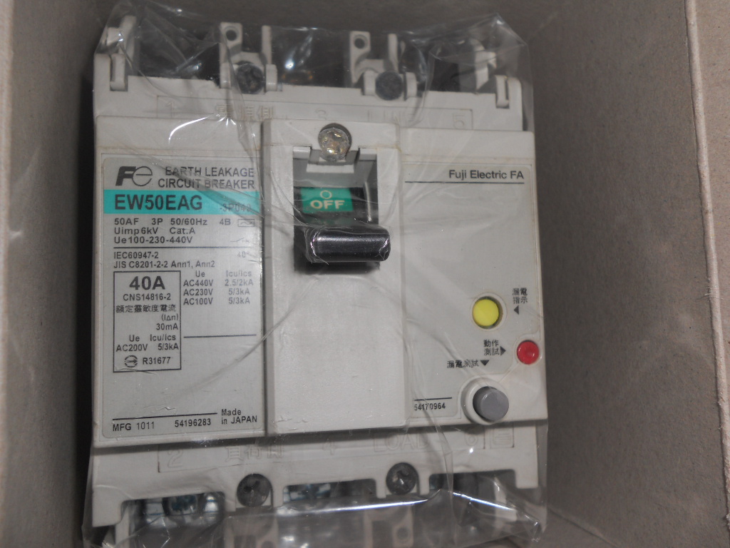 日本FUJI 富士 EW32EAG EW50EAG 3P 30mA ELCB 漏電斷路器 | 蝦皮購物