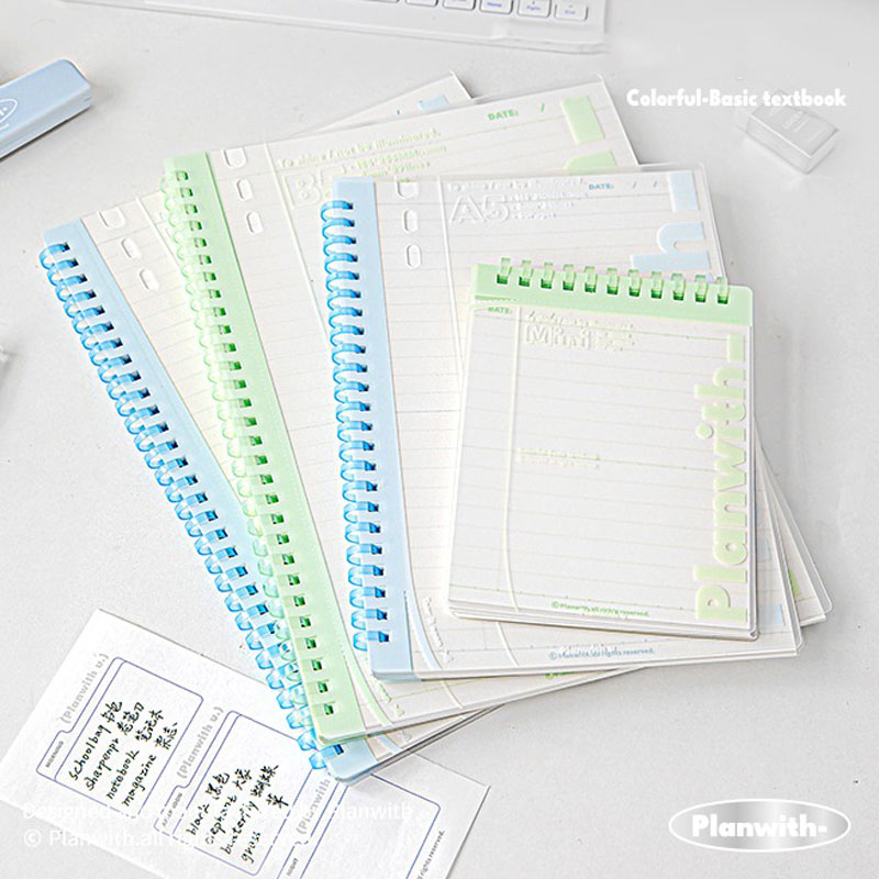 軟線圈 Planwith 基礎筆記本 B5可撕線圈本 A5彩色錯題本 上翻口袋本 日記本 閱讀摘錄本 單字背誦本 厚實順 | 蝦皮購物