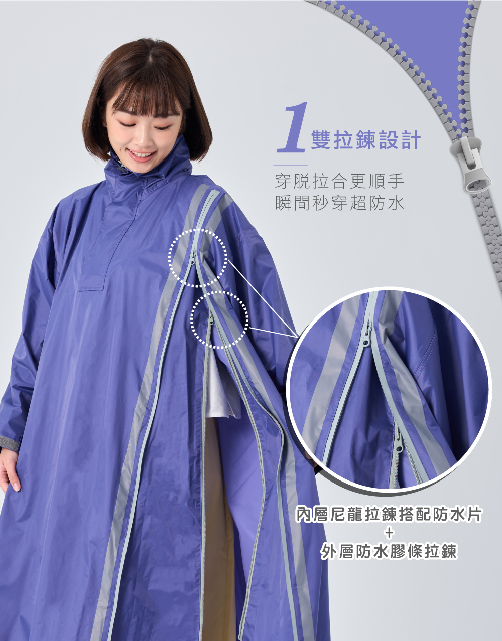 【大振豐洋傘】Corvix 疾速秒穿 側開雙拉鍊 雨衣 防潑水 防水 側開拉鍊 快速 機車雨衣 側拉雨衣 颱風 斜開雨衣 | 蝦皮購物