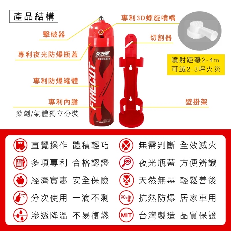 【KINYO】火剋星泡沫滅火器 車用 家用(EX-009) (EX-006) 滅火器 車用滅火器 家用滅火器 | 蝦皮購物