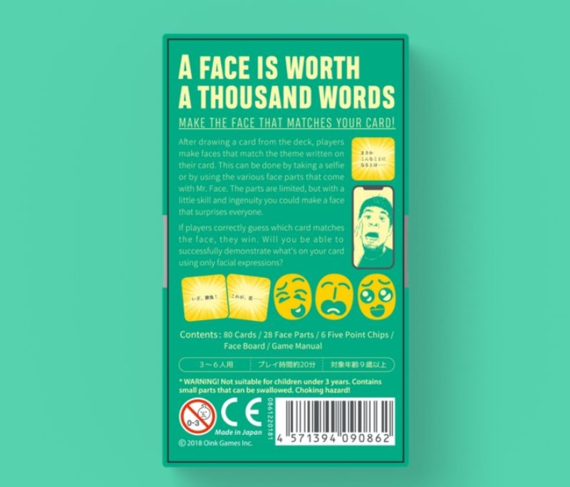 【奈爾桌遊】OINK系列！臉男 Mr.face 全新英文正版桌遊 | 蝦皮購物