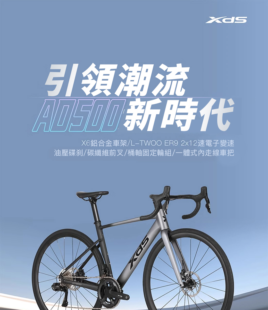【XDS喜德盛】AD500 24速碟刹電變鋁合金公路車 | 蝦皮購物